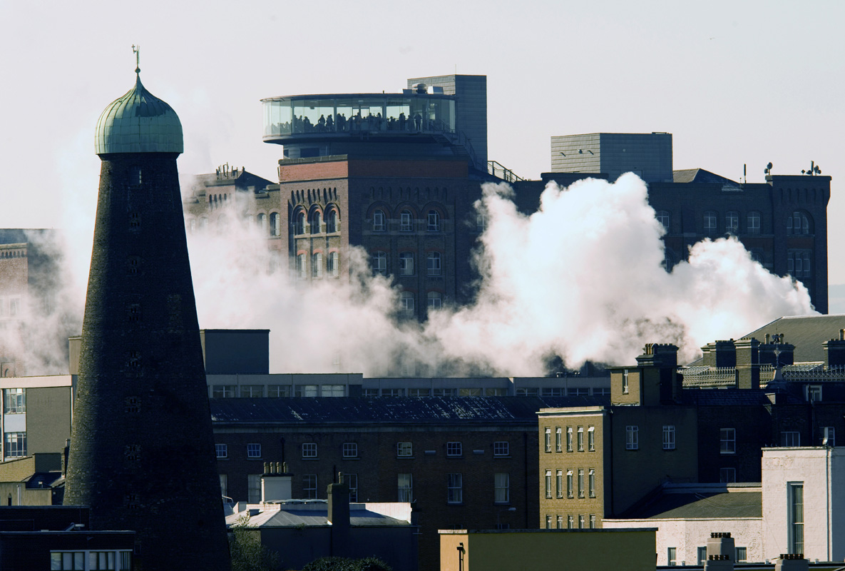 Guinness Storehouse Exterior with fumes Landscape