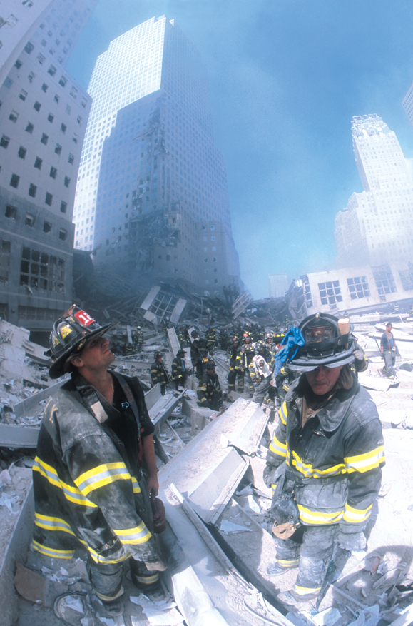 The Rubble- Shortly after the towers collapsed, hundreds of ... The Rubble- Shortly after the towers collapsed, hundreds of ...