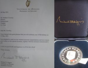 Mathew CrowleyCelebrates his 107th Birthday