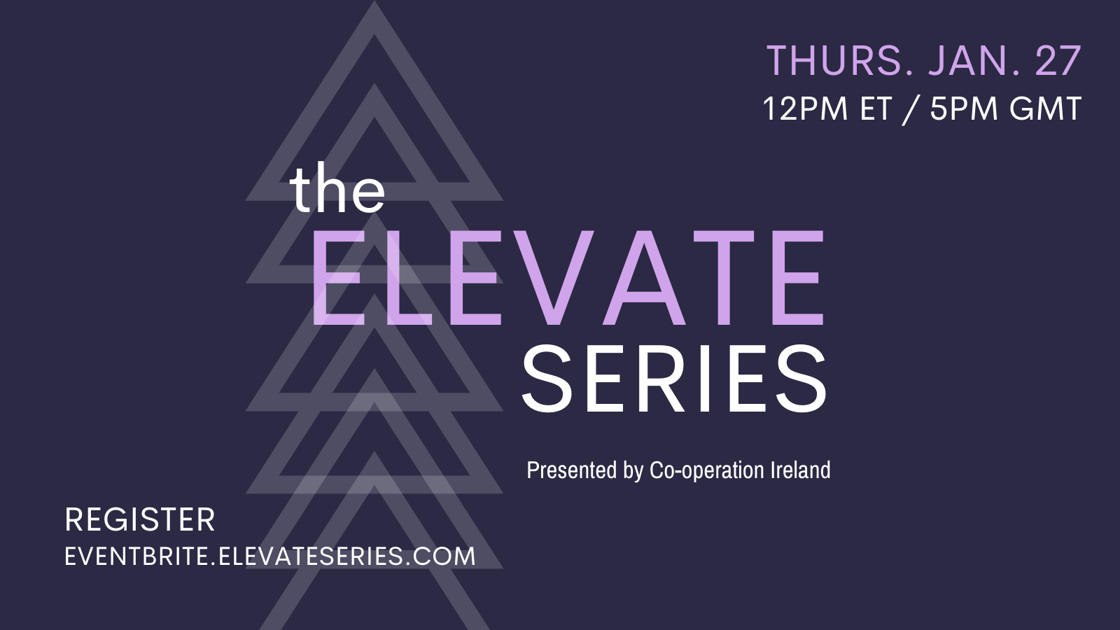 Co-operation Ireland Presents:The Elevate Series