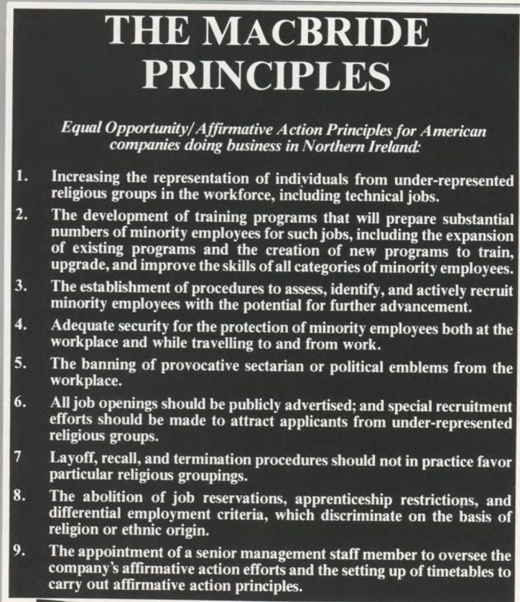The MacBride Principles